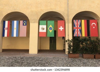 Flags Different Countries On Building Stock Photo 1342396898 | Shutterstock