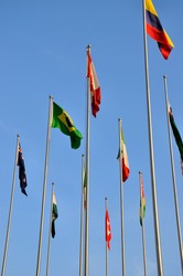 National flags, a Photo by Yulia