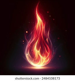 Flame Effect AI-generated image 2470728913 | Shutterstock