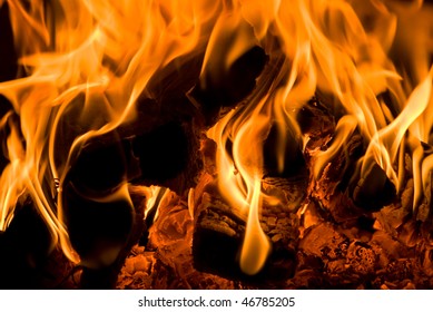Flame Tips Fireplace Stock Photo 46785205 | Shutterstock