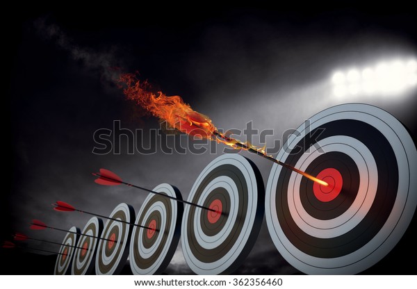 Flaming Arrow Stock Photo (Edit Now) 362356460