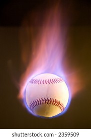 Flaming Baseball Fire Mostly Going Stock Photo 2359509 | Shutterstock