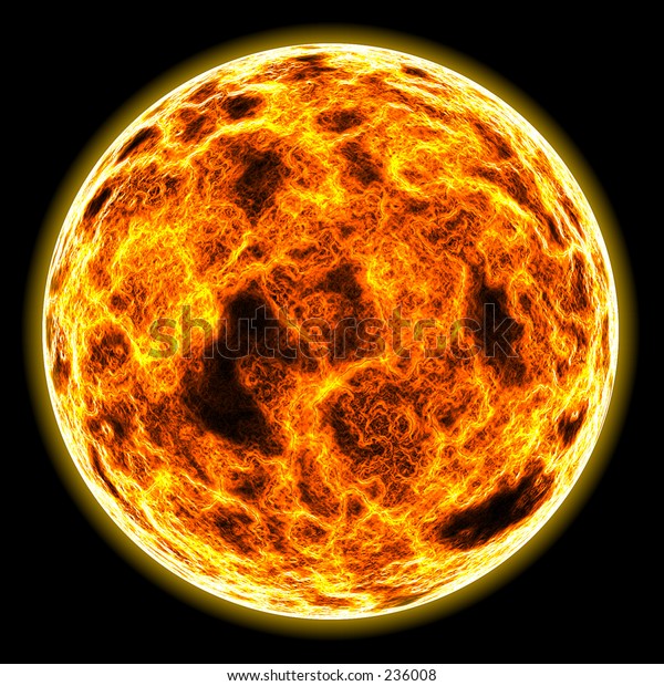 Flaming Sun Stock Photo (Edit Now) 236008