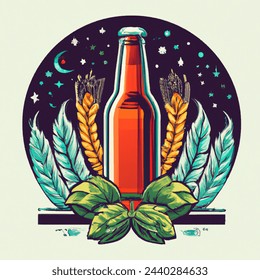 Mystical Beverage-themed Sticker Enchanting Spellbinding Imagery AI ...