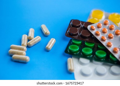 Flat Lay Composition Bunch Different Capsule Stock Photo 1675723417 ...