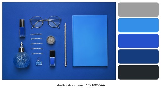 Flat Lay Composition Inspired By Color Stock Photo 1591085644 ...