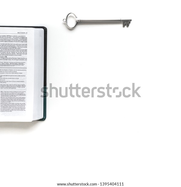 Flat Lay Open Bible Open Book Stock Photo 1395404111 | Shutterstock