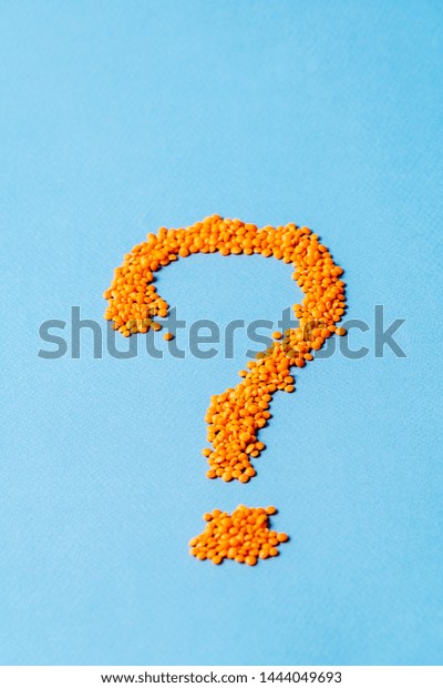 Flat Lay Question Mark Made Small Stock Photo 1444049693 | Shutterstock
