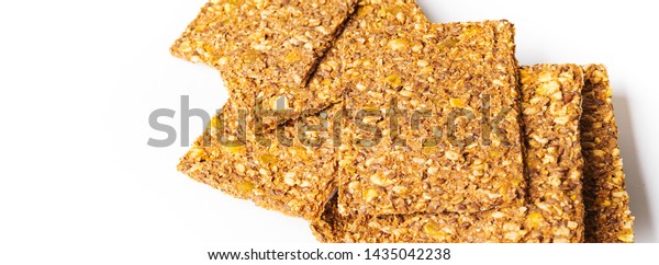 Flat Lay Stack Superuseful Rye Multigrain Stock Photo 1435042238 ...
