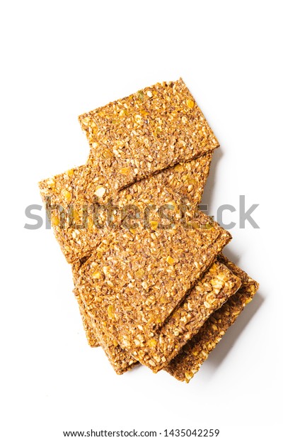 Flat Lay Stack Superuseful Rye Multigrain Stock Photo 1435042259 ...
