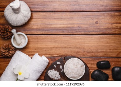 Flat Lay Top View Composition Spa Stock Photo 1119292076 | Shutterstock