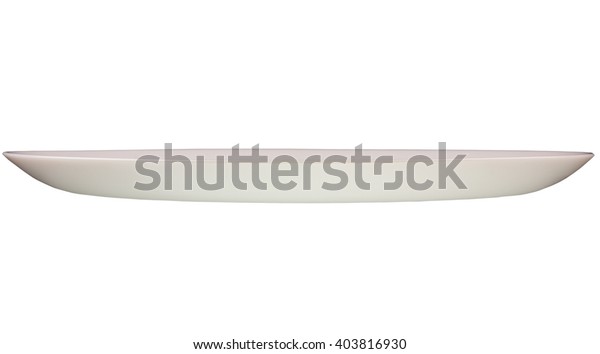 Flat Plate Side View Stock Photo (Edit Now) 403816930