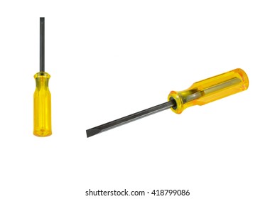 Flat Screwdriver Isolated Stock Photo 418799086 | Shutterstock