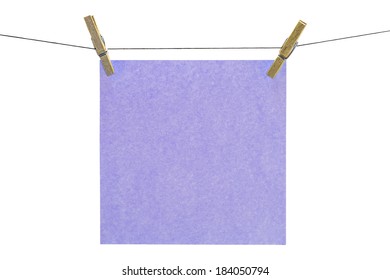 Flat Violet Square Sticky Note Hanged Stock Photo 184050794 | Shutterstock