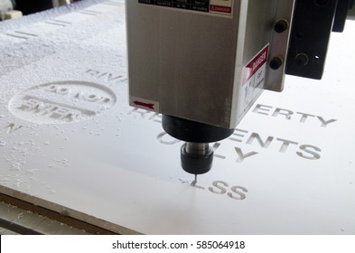 Flatbed Cnc Machine Working Stock Photo 585064918 | Shutterstock
