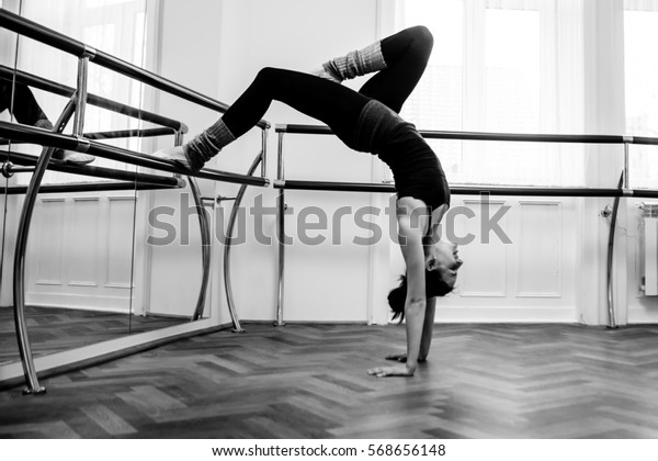 Flexible Gymnast Doing Exercise Stock Photo 568656148 | Shutterstock