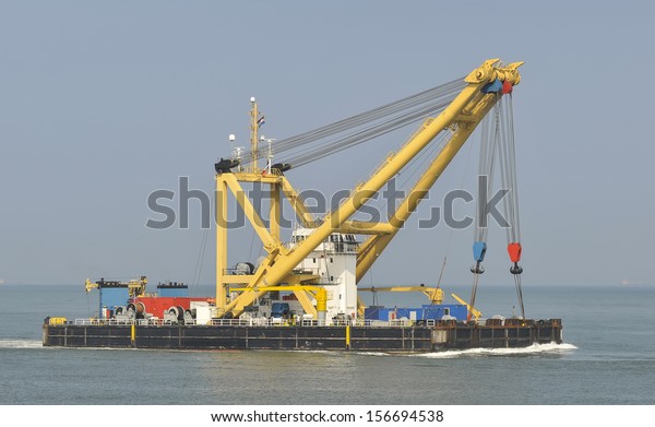 Floating Crane Stock Photo (Edit Now) 156694538