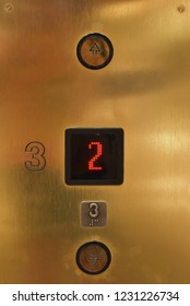 Floor Indicator Elevator Buttons Second Level Stock Photo 1231226734 ...
