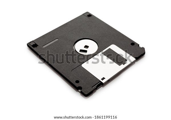 Floppy Disk Black Plastic Isolated On Stock Photo 1861199116 | Shutterstock