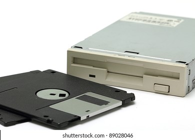 Floppy Disk Drive Diskette On White Stock Photo 89028043 | Shutterstock