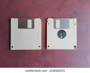 Floppy Disk Front Back Isolated Top Stock Photo 2136183151 | Shutterstock