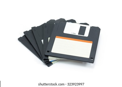 Floppy Disk Set On White Background Stock Photo 323923997 | Shutterstock