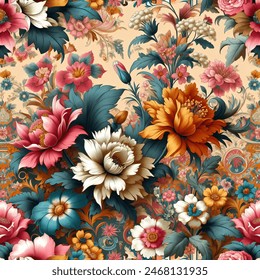 All Over Flower Pattern Digital Print AI-generated image 2397532473 ...