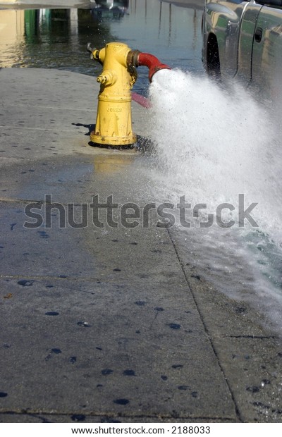 Flow Testing Fire Hydrant Stock Photo 2188033 | Shutterstock