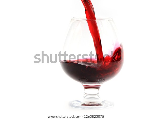 Flow Wine Creates Patterns When Pouring Stock Photo 1263823075 ...
