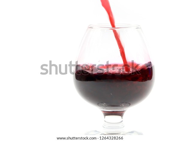 Flow Wine Creates Patterns When Pouring Stock Photo 1264328266 ...