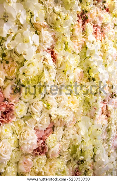 Flower Wall Flower Texture Stock Photo 523933930 | Shutterstock