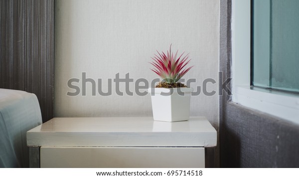 Flowers On Bedside Table Stock Photo 695714518 | Shutterstock