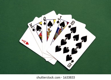 Flush Red Ace Stock Photo 1633833 | Shutterstock