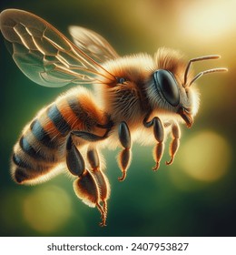 Glitter Bees Hyperrealistic Style AI-generated image 2416136061 ...