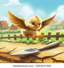 Flying Chick Farm Setting Using Realistic AI-generated image 2365018405 ...