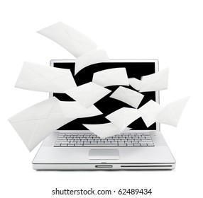 Flying Email Computer Stock Photo 62489434 | Shutterstock