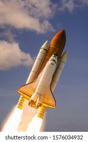 Flying Rocket Rocket Launch Elements This Stock Photo (Edit Now) 1543617113