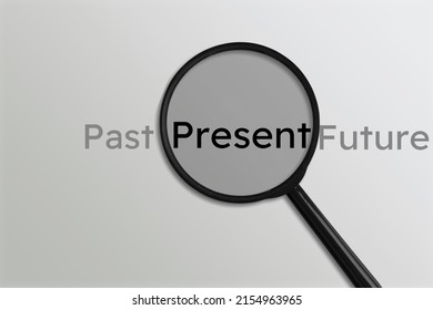 Focus Current Situation Concept Present Wording Stock Photo 2154963965 ...