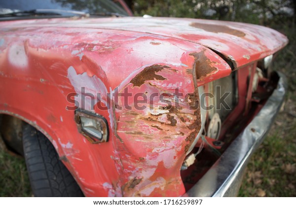 Focus Left Front Corner Old Car Stock Photo 1716259897 | Shutterstock