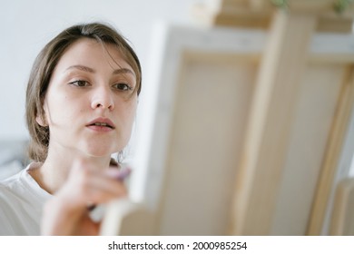 Focused Face Artist Creative Process Talented Stock Photo 2000985254 ...