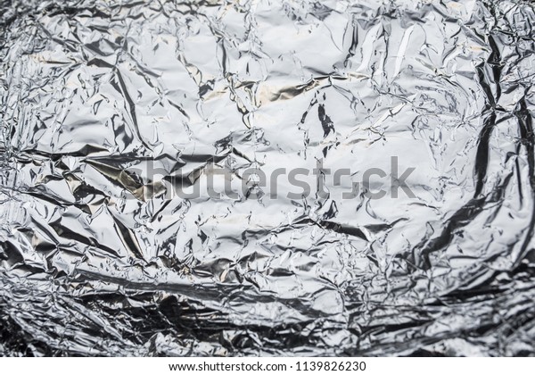 Foil Sheet Silver Stock Photo (Edit Now) 1139826230