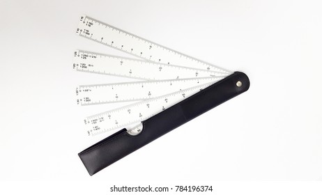 Folded Scale Ruler Stock Photo (Edit Now) 784196374