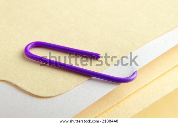 Folder Attached Paper Stock Photo 2188448 | Shutterstock
