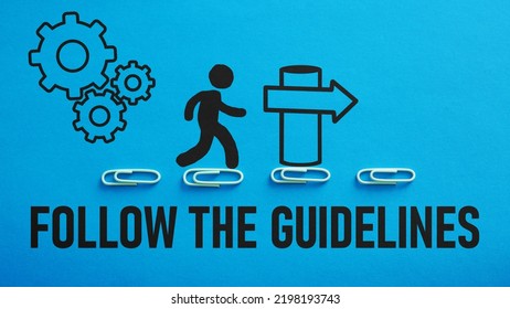Follow Guidelines Shown Using Text Stock Photo 2198193743 | Shutterstock
