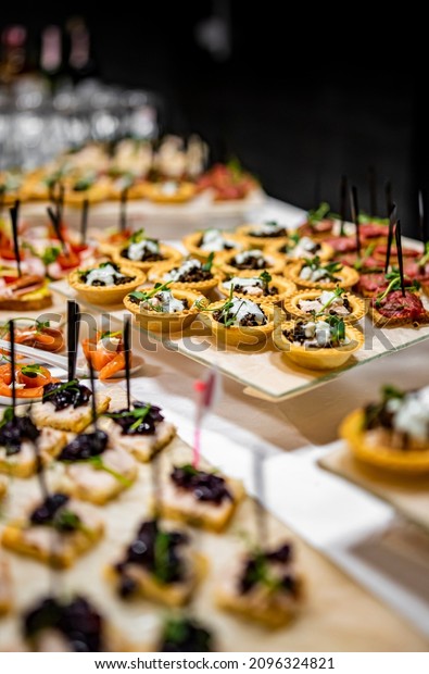 Food Buffer Catering Different Appetizer On Stock Photo 2096324821 ...
