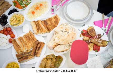 Food Table Ready Top View PPT template 67 | CrystalGraphics