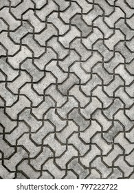 Foothpath Gray Brick Tile Texture Background Stock Photo (Edit Now ...
