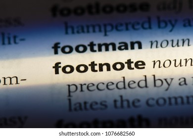 Footnote Footnote Concept Stock Photo 1076682560 | Shutterstock