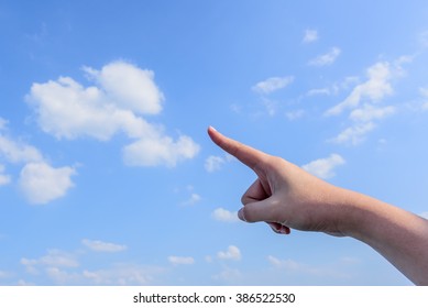 Pointing Hand Sky Stock Photo (Edit Now) 77269600