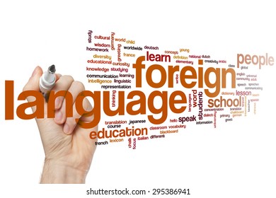 Foreign Language Concept Word Cloud Background Stock Photo 295386941 ...